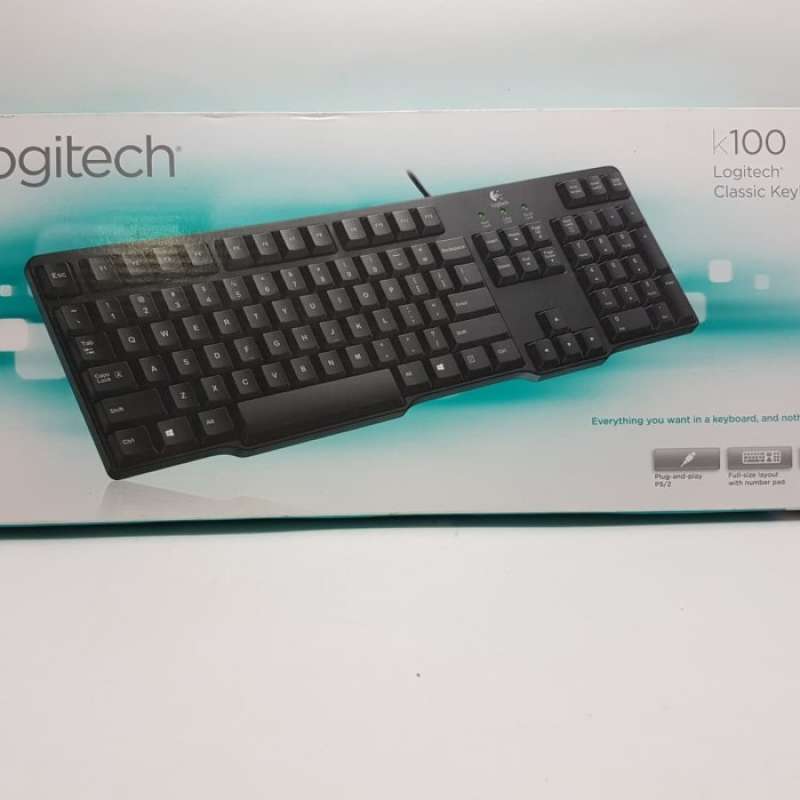 Jual Logitech Keyboard K100 Kibord/Kibod/Kibot/Kibort/K 100/Komputer ...