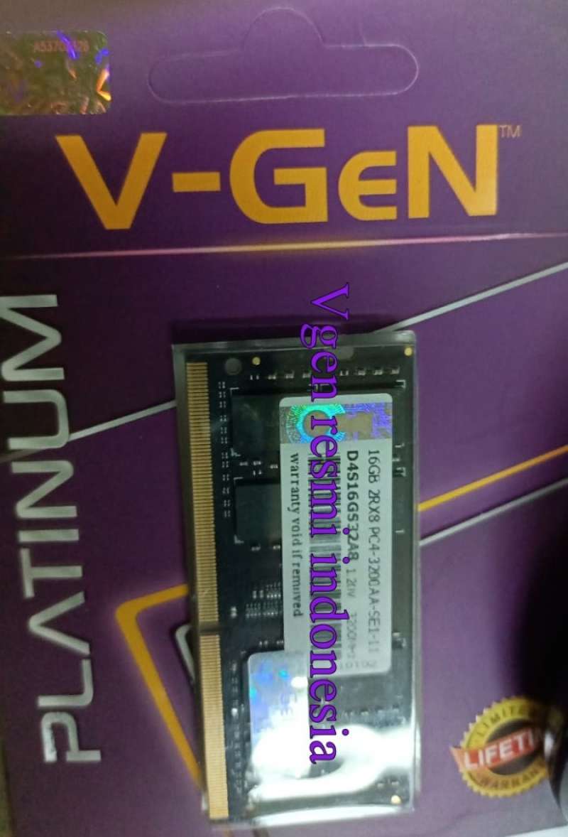 Promo Ram Vgen Ddr4 16Gb Pc25600 3200Mhz V-Gen Memory Laptop Sodimm ...