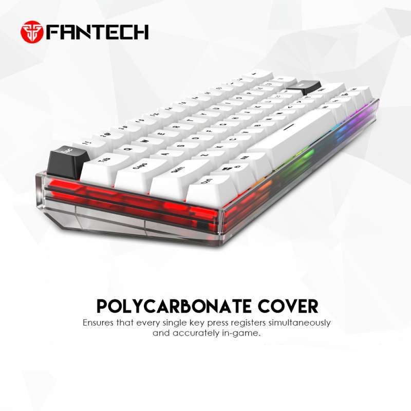 Promo KEYBOARD GAMING MECHANICAL RGB FANTECH MAXFIT61 FROST WIRELESS ...