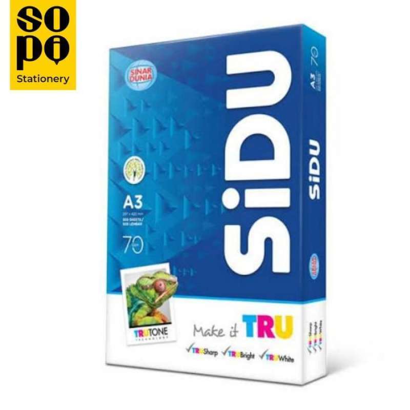 Jual Kertas HVS Sinar Dunia / SIDU A3 70gr 1 Rim di Seller cck2303 ...