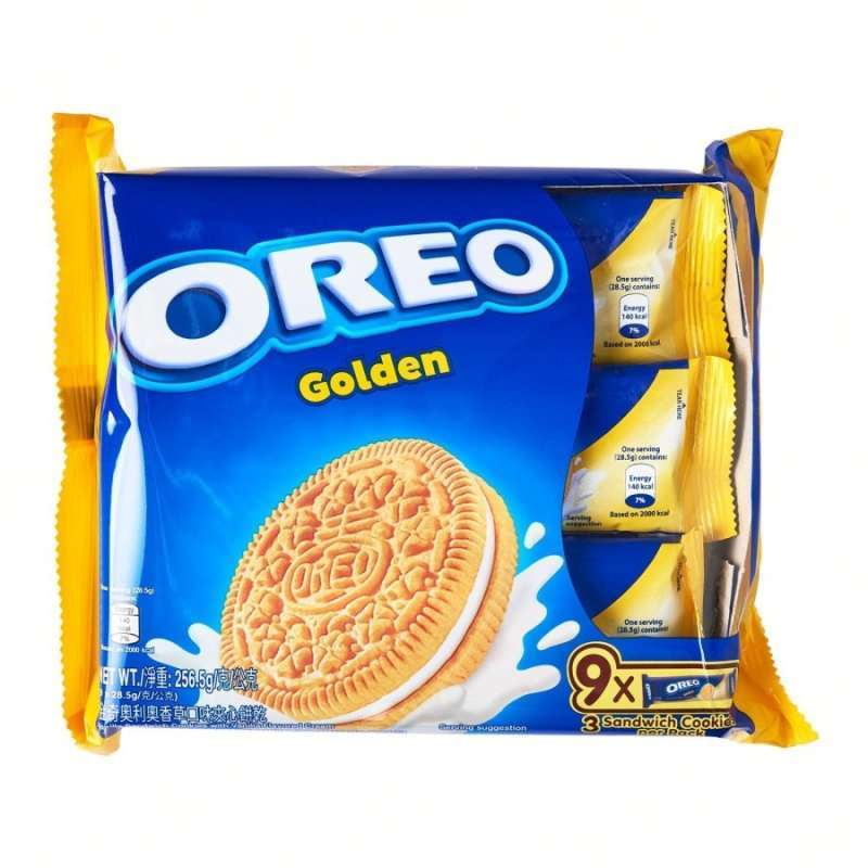 Jual Oreo Golden Sandwich Vanilla Cookies/ Biskuit Oreo emas di Seller ...
