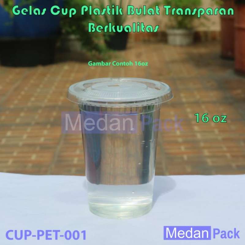 Jual Gelas Cup Plastik 16 oz 7 gram Tanpa Tutup Starindo per 50 pcs di ...