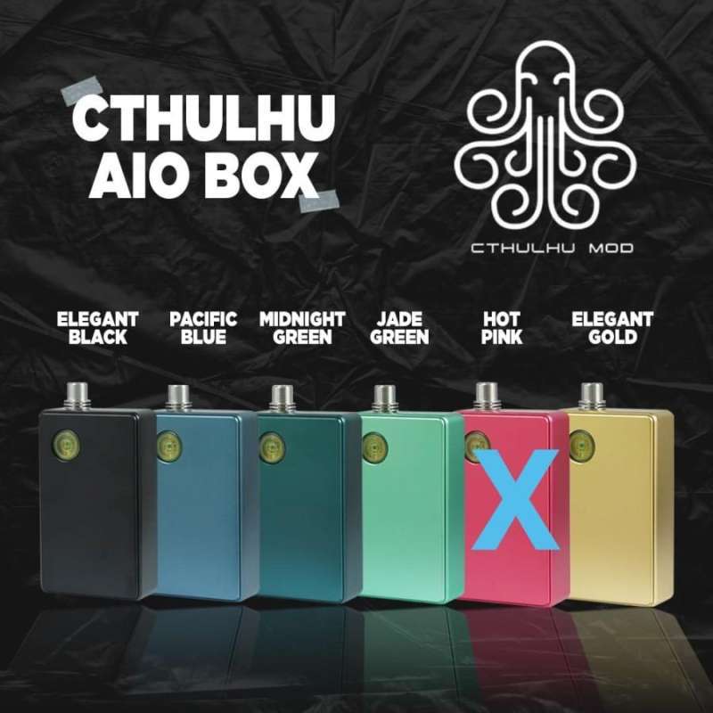 Jual Cthulhu Aio Box 60W AIO Kit - Cthulhu RBA Boro Pod Kit 100% ...