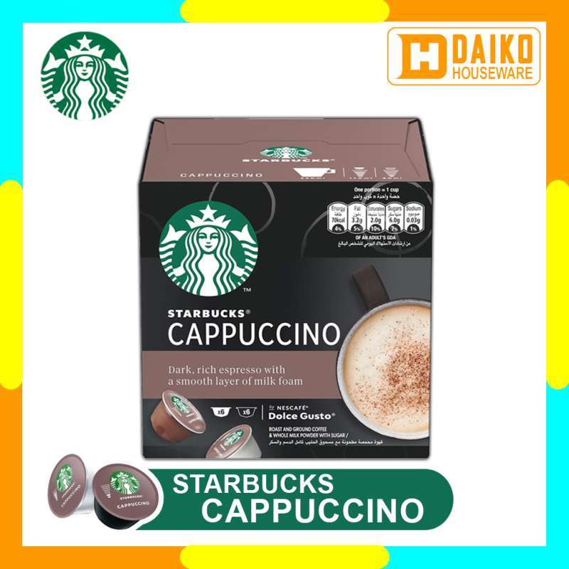 Jual Starbucks Capsule By Nescafe Dolce Gusto NDG Cappuccino 1 Box ...