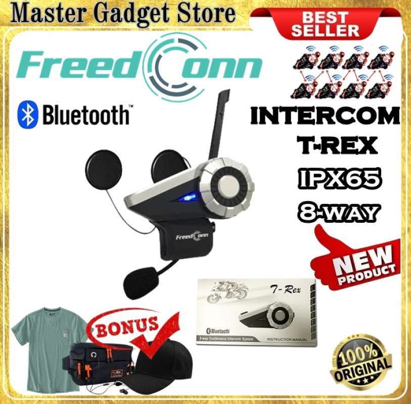 Jual INTERCOM TREX BLUETOOTH HELM FREEDCONN TREX ORIGINAL di Seller ...