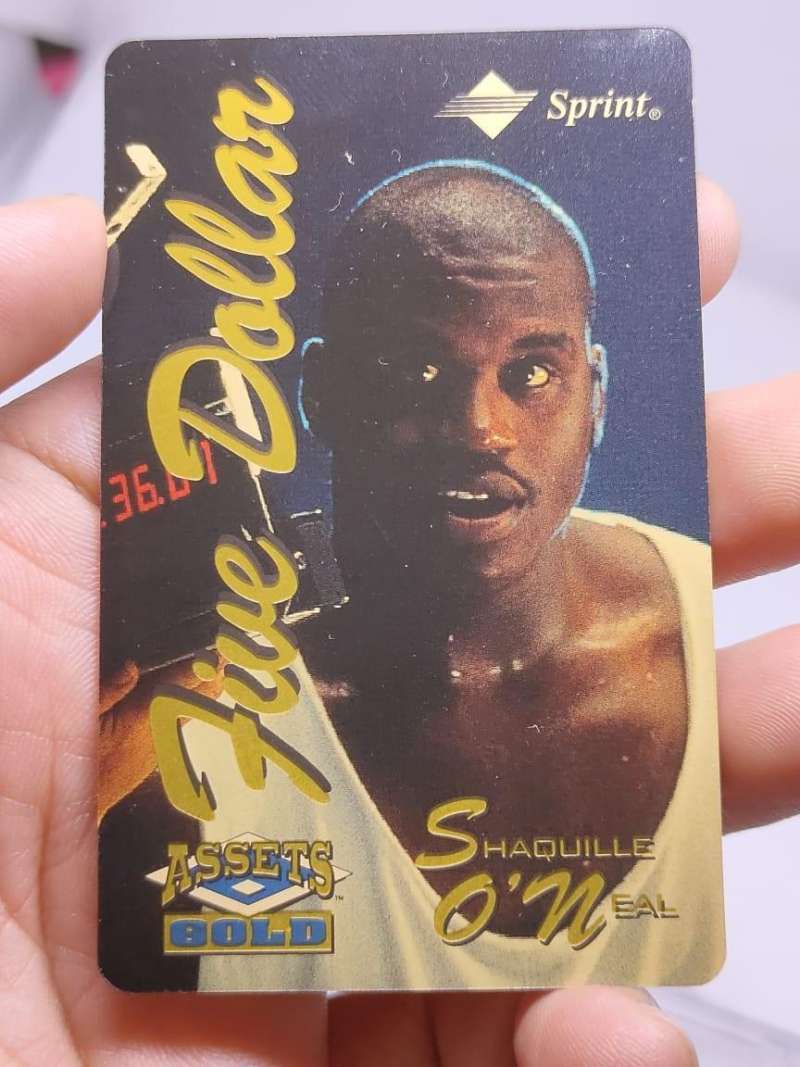 Jual Original Kartu Basket Sprint Tel Card Shaquille Oneal Shaq Lakers ...
