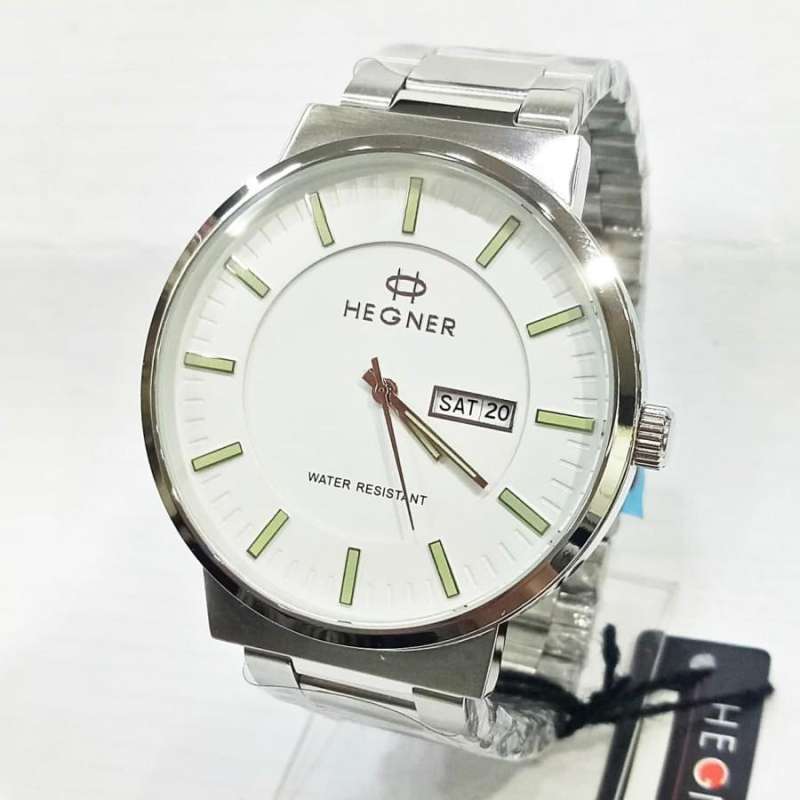 Jual jam tangan pria hegner 1661 plat putih di Seller Hollywood Watches ...