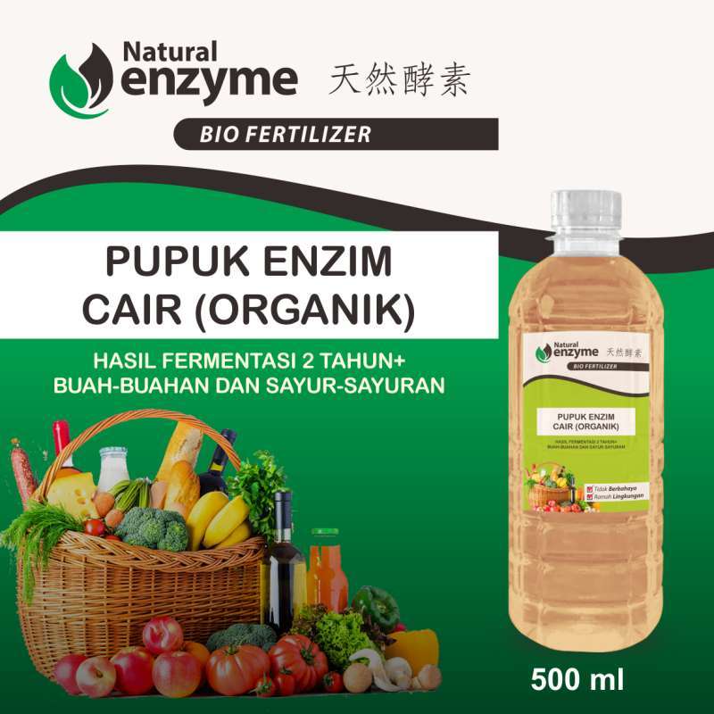 Jual Pupuk Enzim Cair Organik Natural Enzyme Bio Fertilizer Kemasan 500 ...