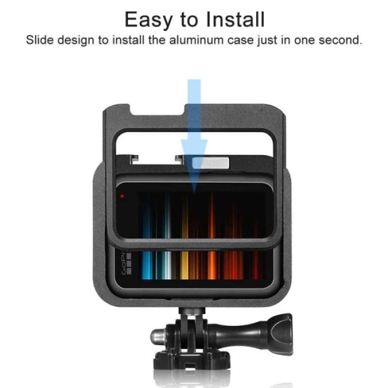 Promo Gopro Hero 9 Black Aluminium Case Metal Casing Frame Cnc Hero9 Mic Led Diskon 10% di ...
