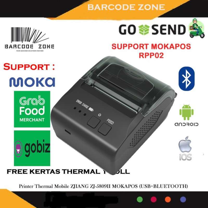Promo MINI PRINTER BLUETOOTH THERMAL ZJIANG ZJ-5809 PRO / ZJ-5802 PPOB ... Promo MINI PRINTER BLUETOOTH THERMAL ZJIANG ZJ-5809 PRO / ZJ-5802 PPOB ...
