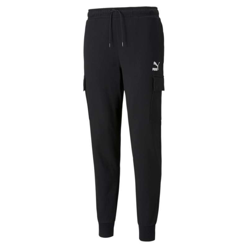 Promo PUMA CELANA MENS CLSX FRENCH TERRY CARGO PANTS [531514 01] sarangsepatu - XL BLACK Diskon ...