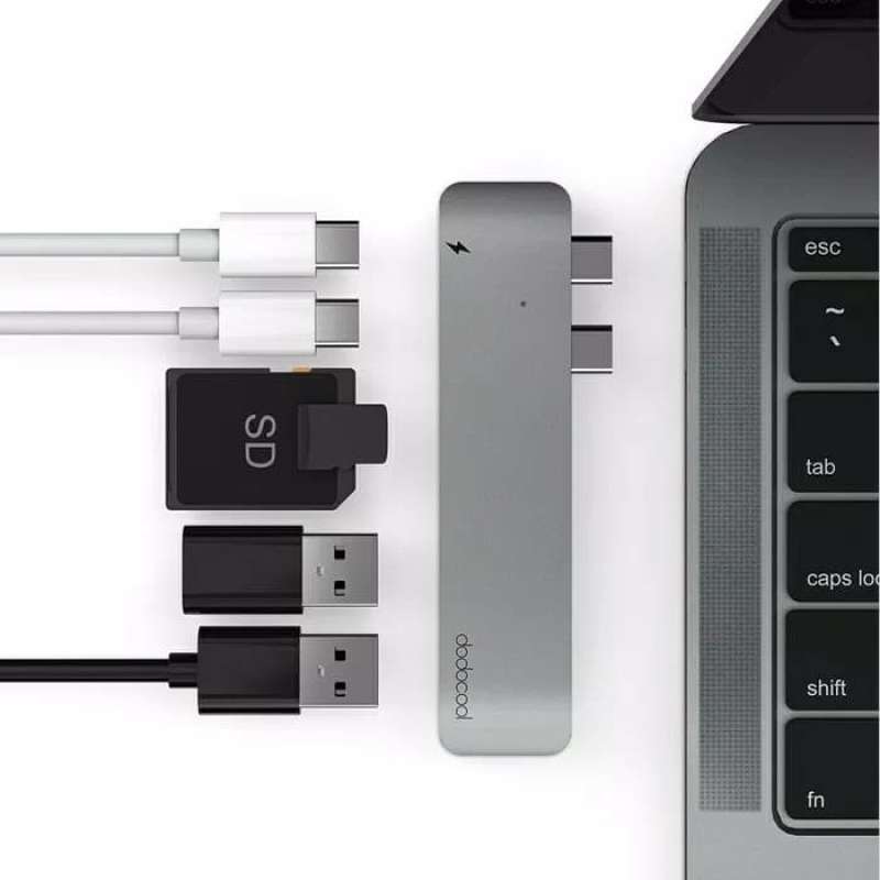 Jual DODOCOOL DUAL USB TO HUB PD 6 IN 1 MULTIPORT 6IN1 TF SD CARD READER di Seller Cullen darrel ...