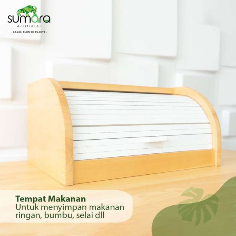 Jual Tempat makanan / Roti / Kotak Makanan Unik Natural - White di ...