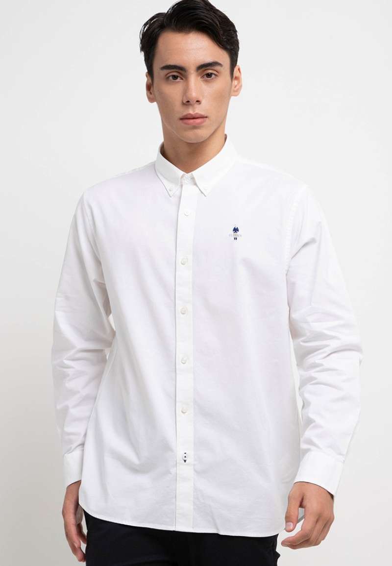 Promo Giordano Men's Classic Shirt - White [0104004301] - XL Diskon 20% ...