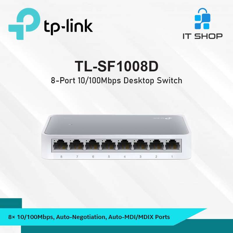 Jual TP-Link TL-SF1008D 8-Port 10/100Mbps Desktop Switch di Seller IT ...