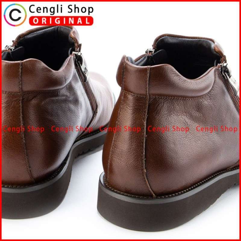 Jual Andrew Sepatu Boot Pria Original Terbaru Kulit Branded Coklat ...