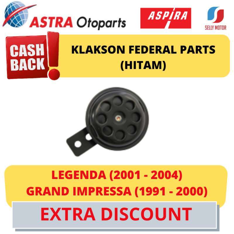 Jual Klakson FEDERAL PARTS (Hitam) untuk Honda Grand, Hoda Supra dan ...