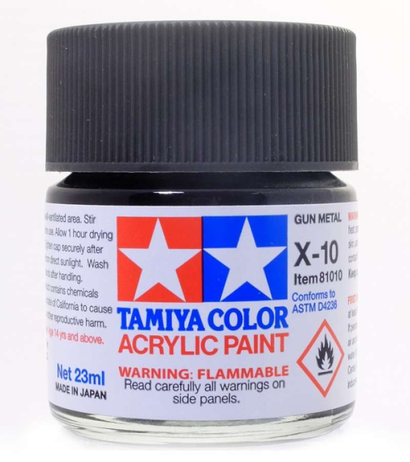 Jual Tamiya Acrylic X-10 Gunmetal 23Ml Cat Model Kit Gundam di Seller ...