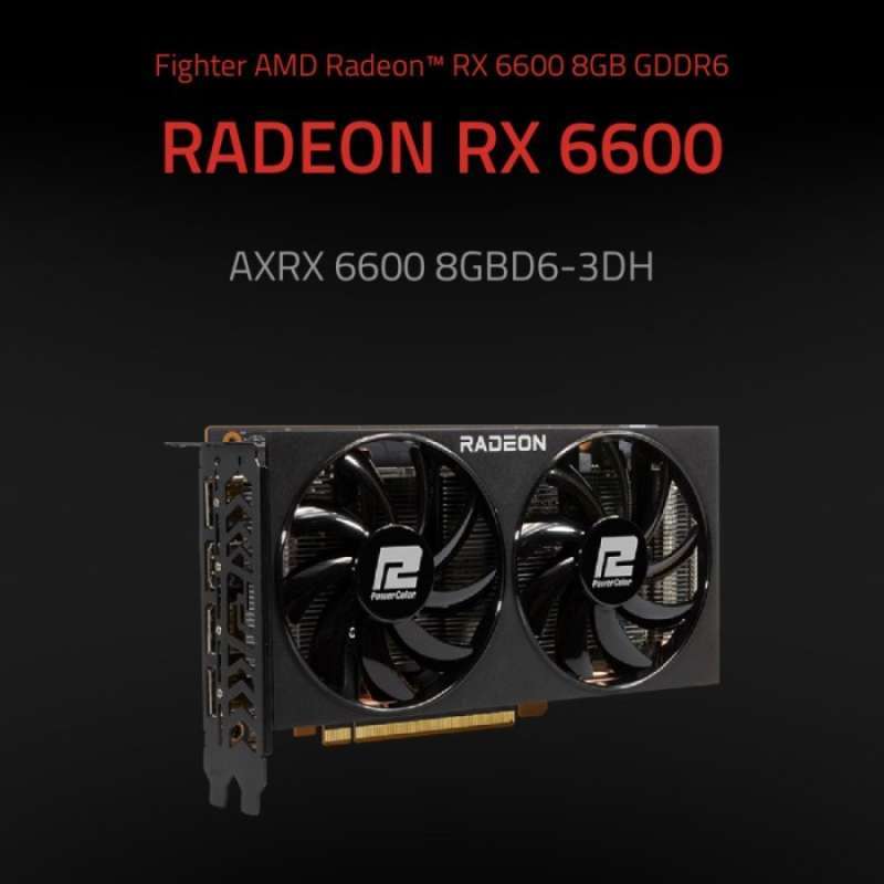 Jual PowerColor Fighter AMD Radeon RX 6600 8GB GDDR6 - Tray - New Resmi ...