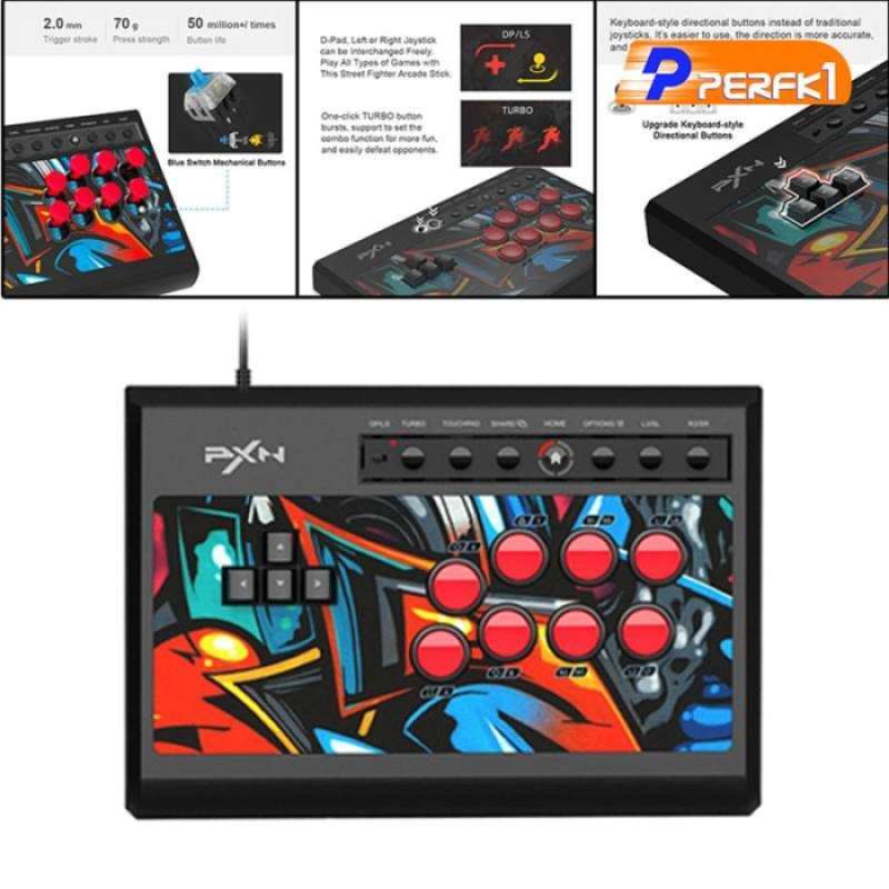 Jual PXN-X8 Arcade Fight Stick Wired Game Controller for PC for 7B-637 di Seller Cullen darrel ...