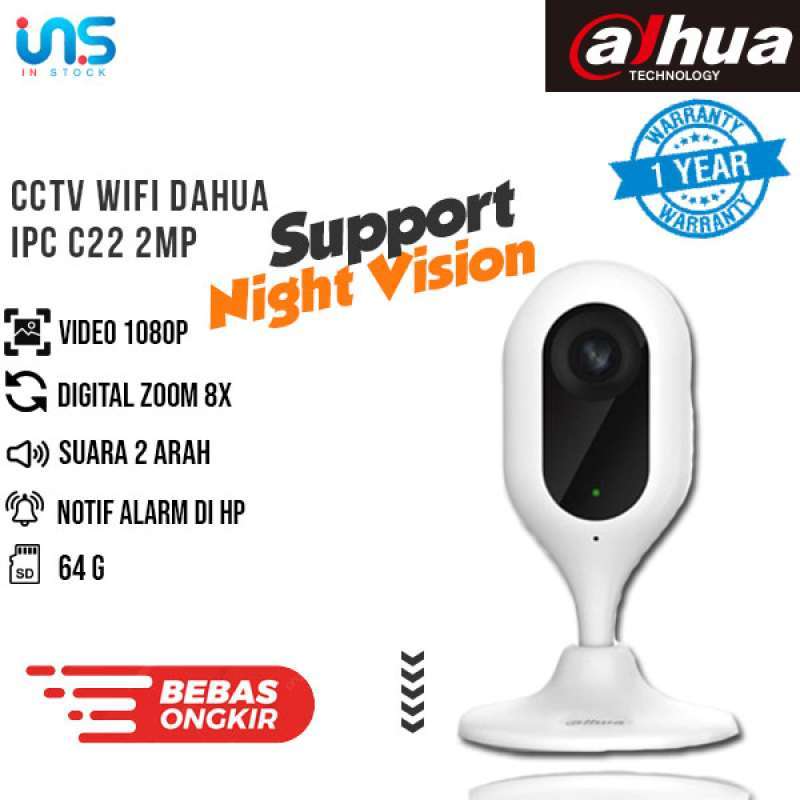 Jual Smart Kamera Kamera Cctv Outdoor Indoor DAHUA IPC C22 2MP | CCTV ...