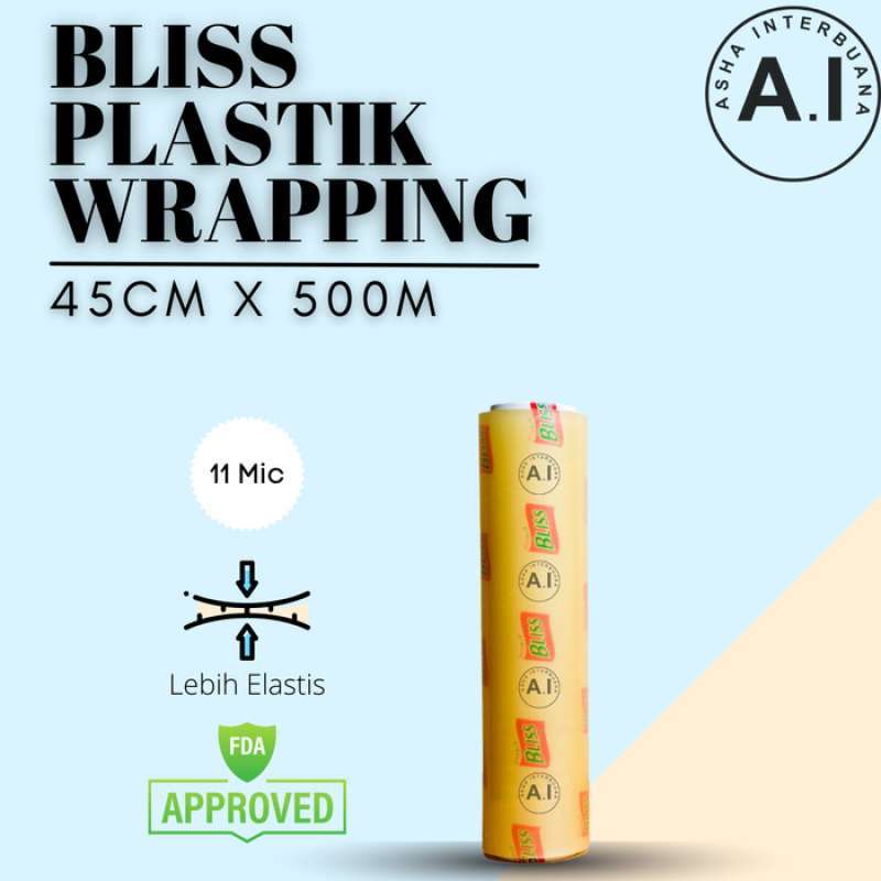 Jual Bliss Plastik Wrap - Plastik Pembungkus Makanan 45Cm X 500M ...