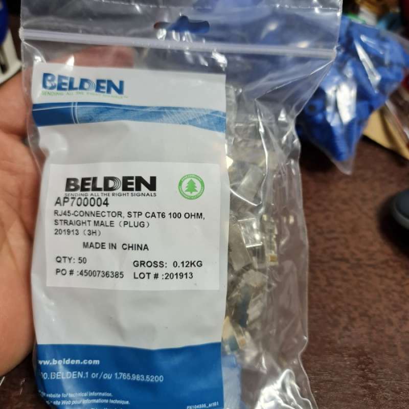 Promo Belden Connector Ftp /Stp Cat 6 Isi 50 Ap70004 Diskon 16% di Seller Ghazlan Store ...