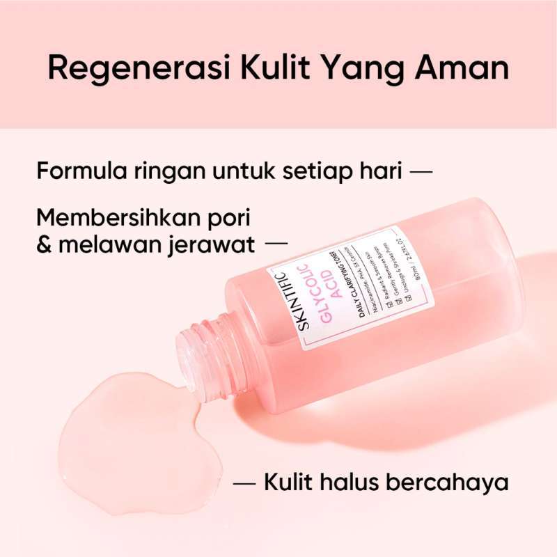 Promo [bpom Na] Skintific Glycolic Acid Daily Clarifying Toner 80ml ...