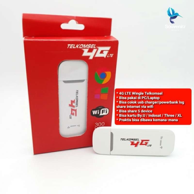 Jual USB Modem Wifi Wingle 4G LTE Telkomsel Colok Powerbank Langsung Konek di Seller Cullen ...