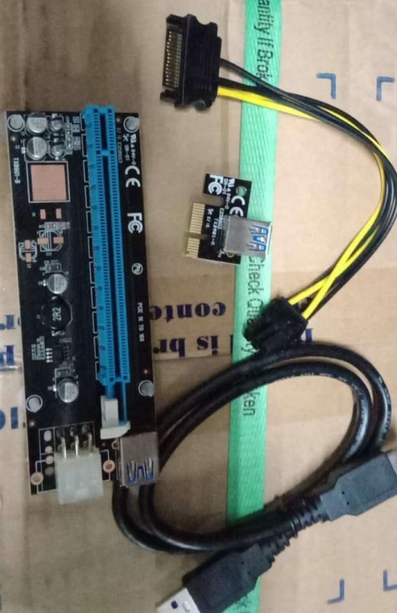 Promo Usb 3.0 Pci-e Express Riser Card 1x To 16x Vga 6 Capacitor Diskon 16% Di Seller Valmai ...