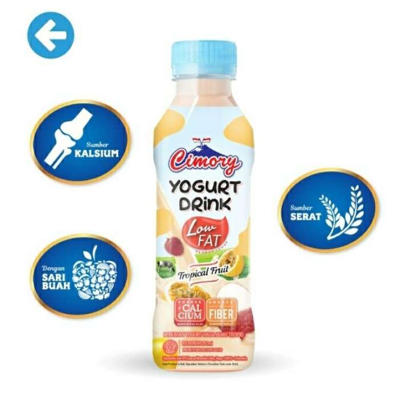 Jual Cimory Yogurt Drink 250ml Low Fat Tropical Fruit di Seller ...