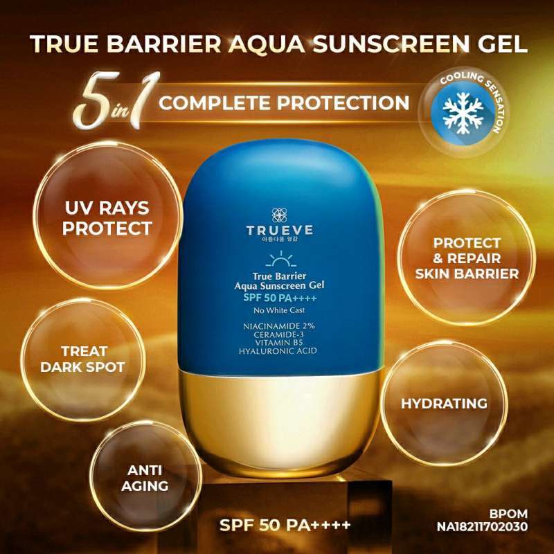 Jual Trueve True Barrier Aqua Sunscreen SPF 50 PA++++ di Seller Agen ...
