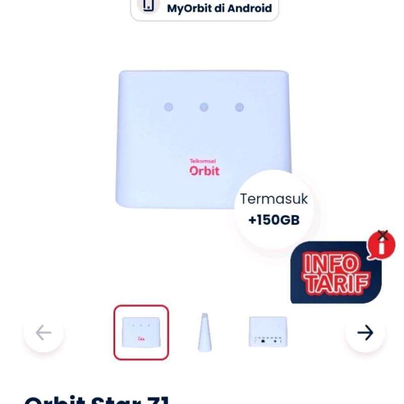 Jual Telkomsel Orbit Z1 Original Murah - Harga Diskon Mei 2024 | Blibli