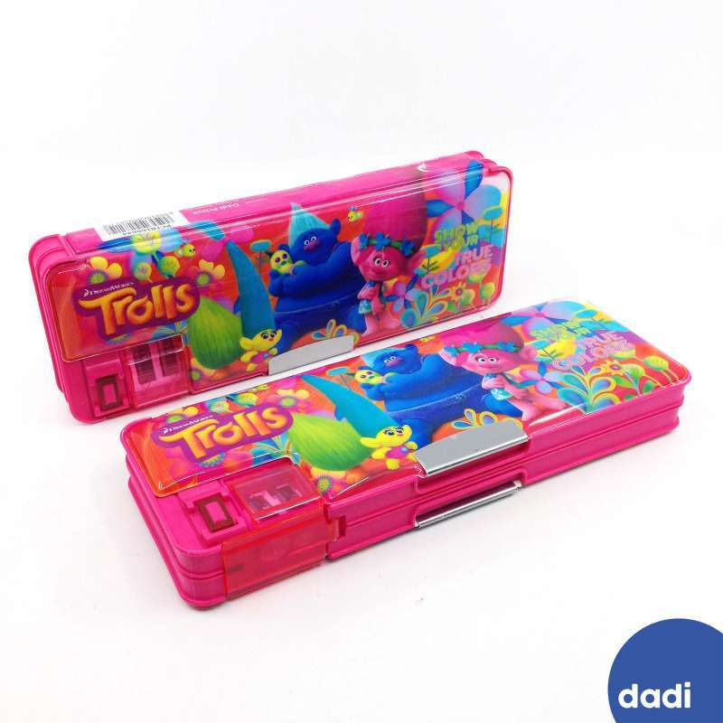 Jual Trolls Tempat Pensil Magnet Anak Kids Magnetic Pencil Case PVC ...