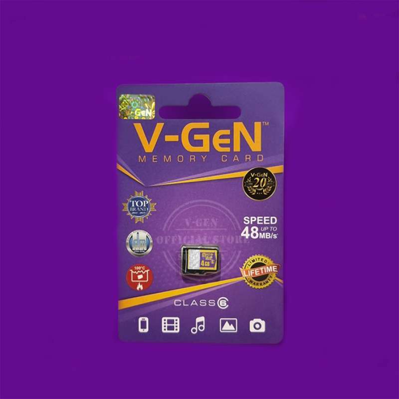 Jual V-GeN MicroSD Turbo Series 4GB Class 6 di Seller Auddy Store ...