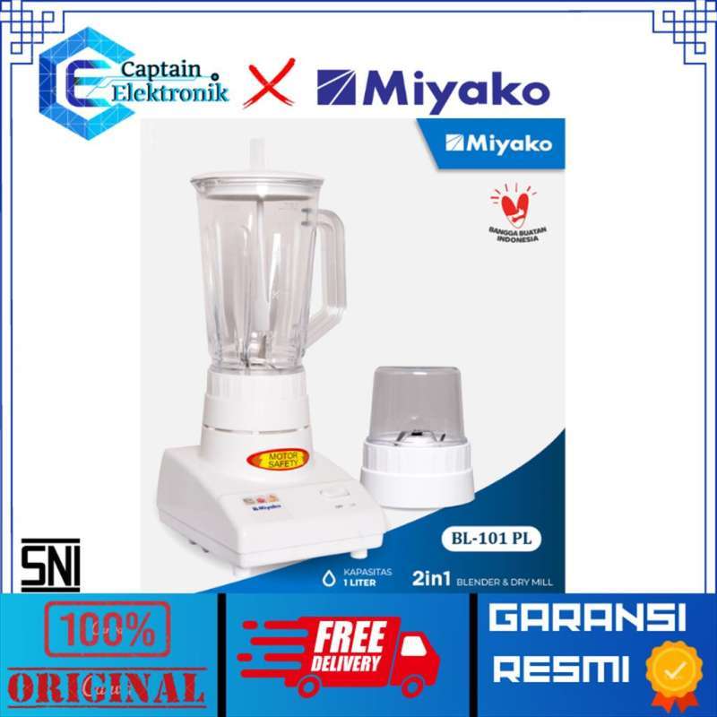 Promo MIYAKO Blender Plastic 1 Liter 2in1 - BL 101 PL / BL-101PL / PL ...