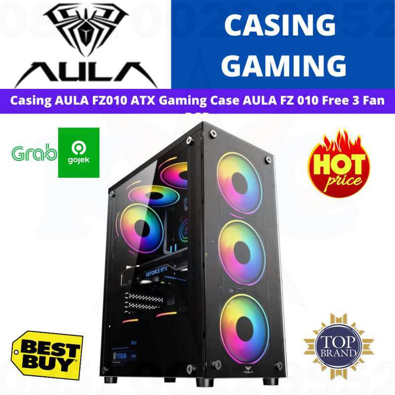 Jual Casing Pc Gaming Case Aula Fz010 Fz 010 Free 3 Fan Rgb Di Seller ...