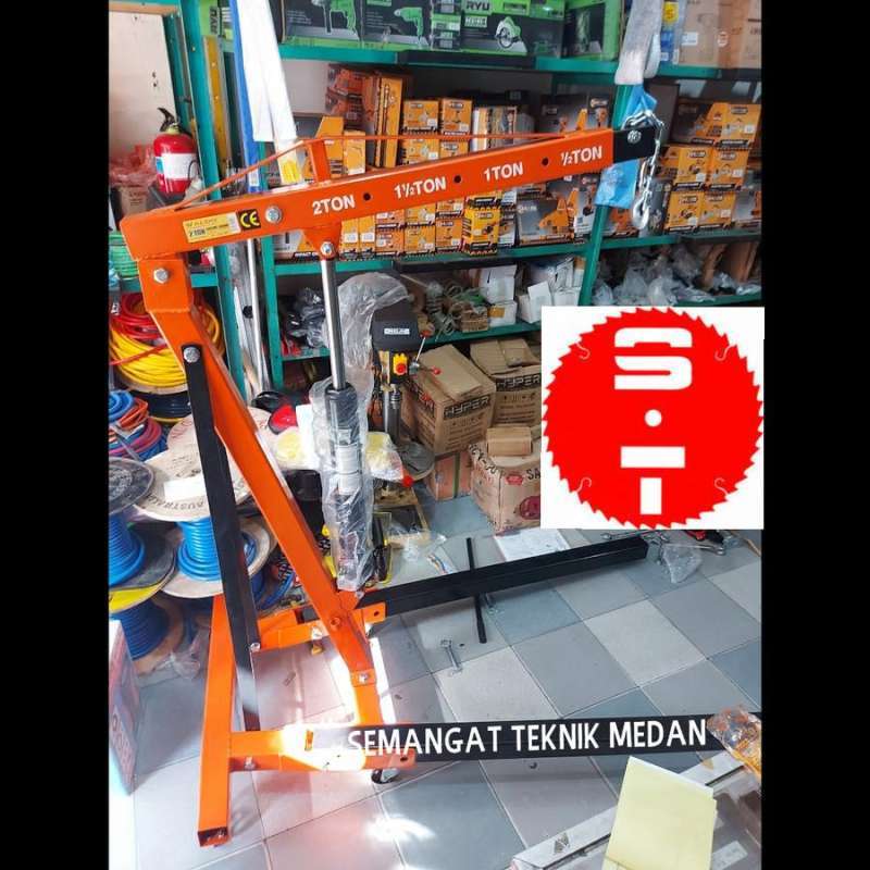 Jual 2ton Engine Crane Alat Angkat Pengangkat Mesin Mobil Barang 2 Ton ...