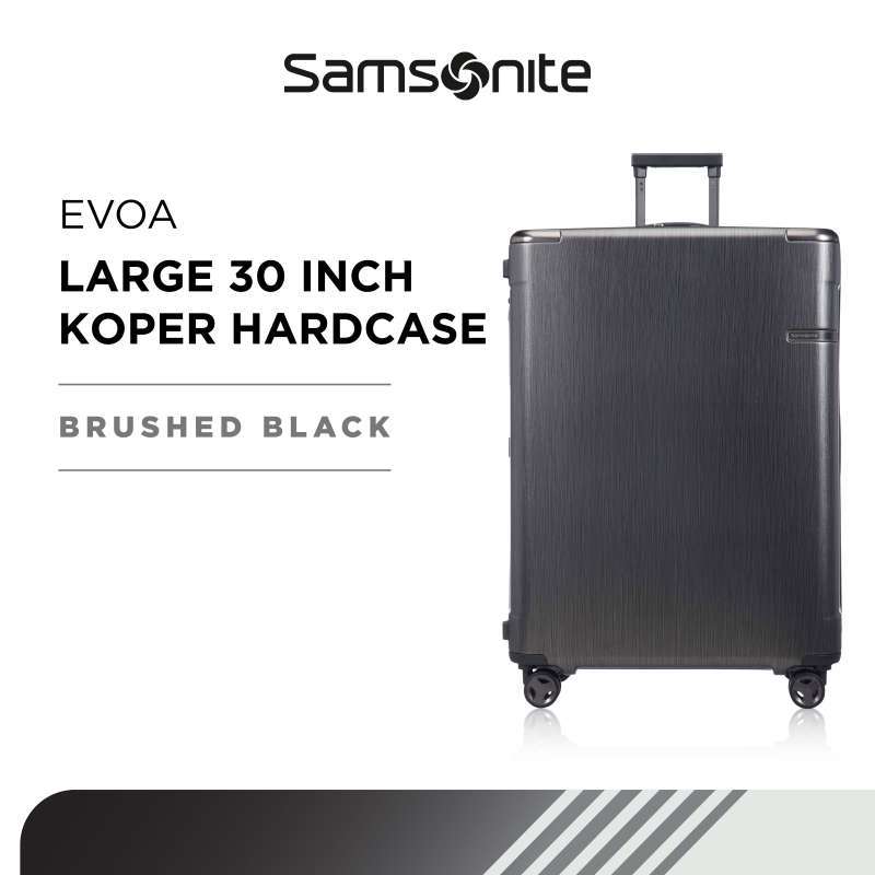 Jual Samsonite Koper Hardcase Evoa Large 30 inch – Brushed Black di ...
