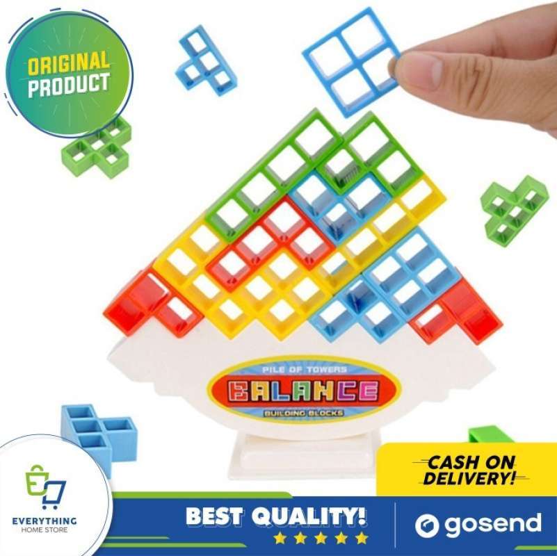 Promo MAINAN BALOK KESEIMBANGAN TETRA TOWER BLOCK BALANCING FAMILY GAME ...