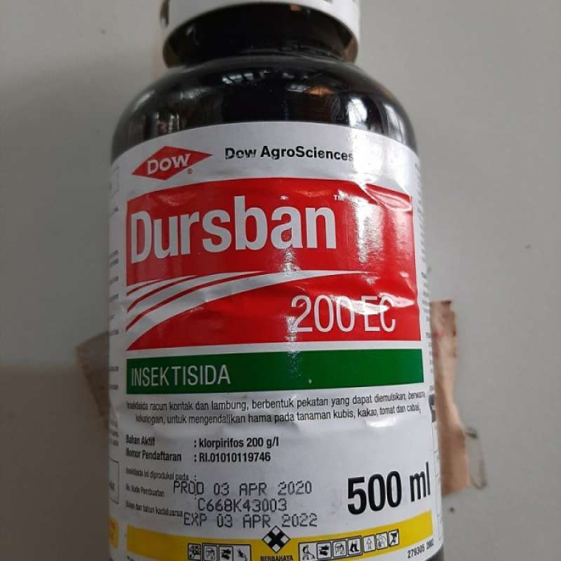 Jual DURSBAN 200EC INSEKTISIDA HAMA KEMASAN 500ML di Seller Anything ...