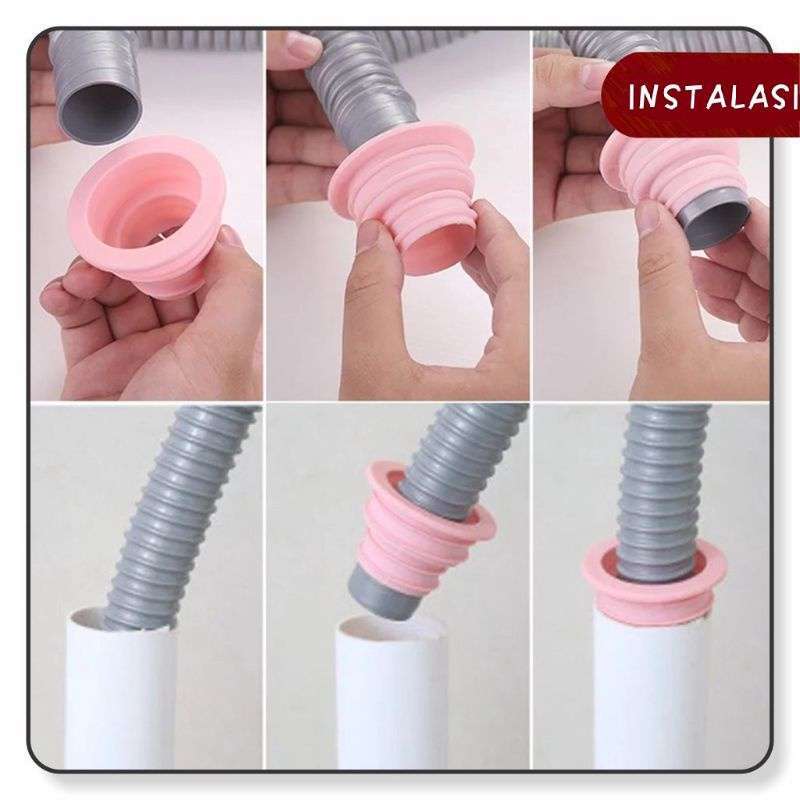 Jual Penutup Saluran Lubang Pembuangan Air Corong Penyambung Pipa WC ...