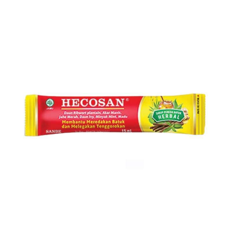 Promo HECOSAN HESOSAN HEKOSAN 1 BOX 5 STICK SACHET 15 ML OBAT BATUK ...