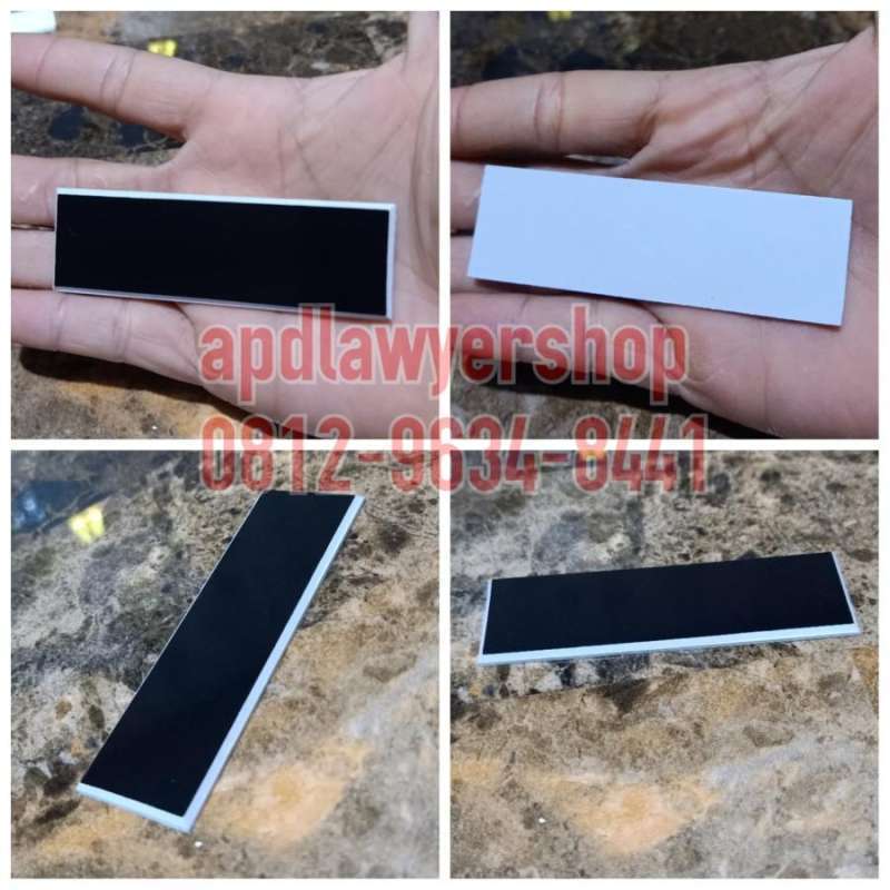Jual Bahan Papan Nama Dada Name Tag Papan Nama Dada 2.5cm x 8cm Gravo ...
