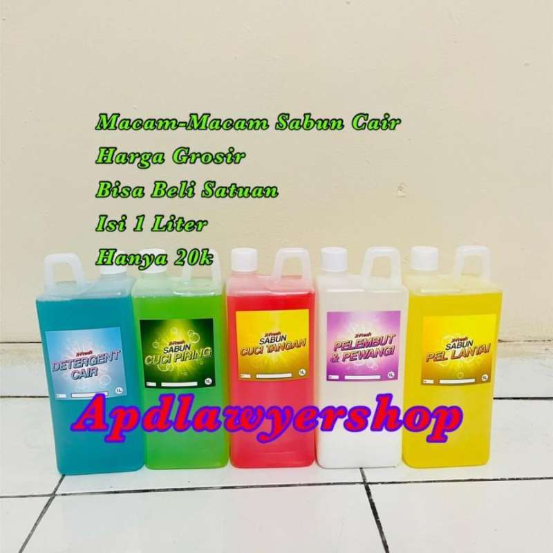 Jual Macam-Macam Sabun Cair 1L Detergen Cuci Piring Cuci Cuci Tangan ...