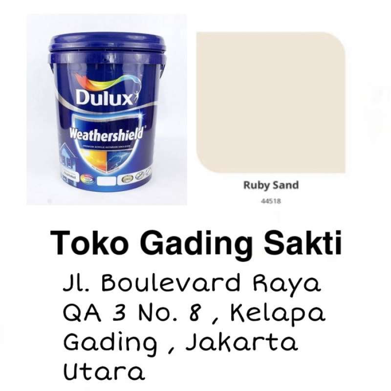 Promo Dulux Weathershield Ruby Sand Ready Mix / Warna Jadi Pail 20l ...