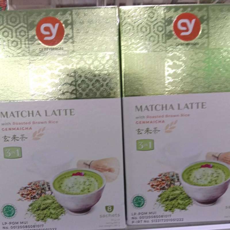 Jual Matcha latte 8 sachet CV beverage di Seller Classy's storee ...