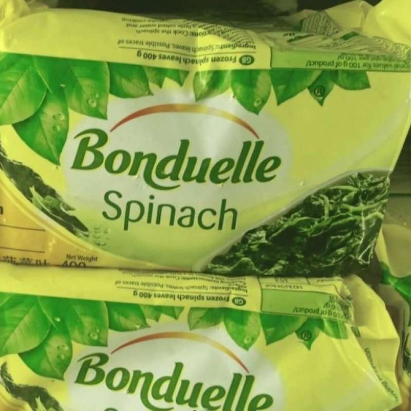 Jual bonduelle frozen spinach 400gr/sayur bayam beku di Seller Classy's ...