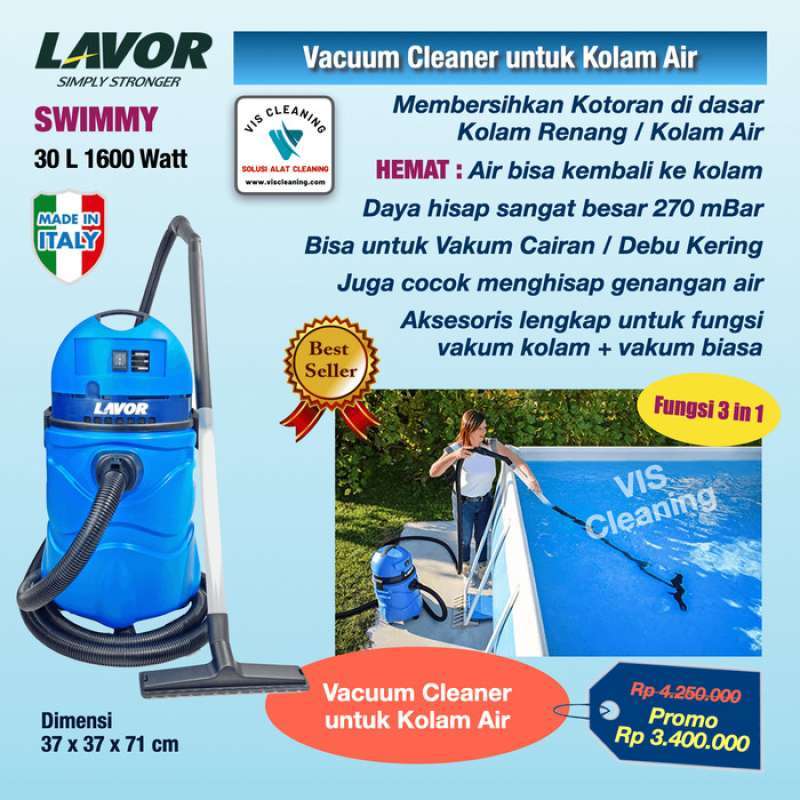Jual Vacuum Kolam Renang Atau Ikan 30 L Lavor Swimmy di Seller EDOGAWA ...