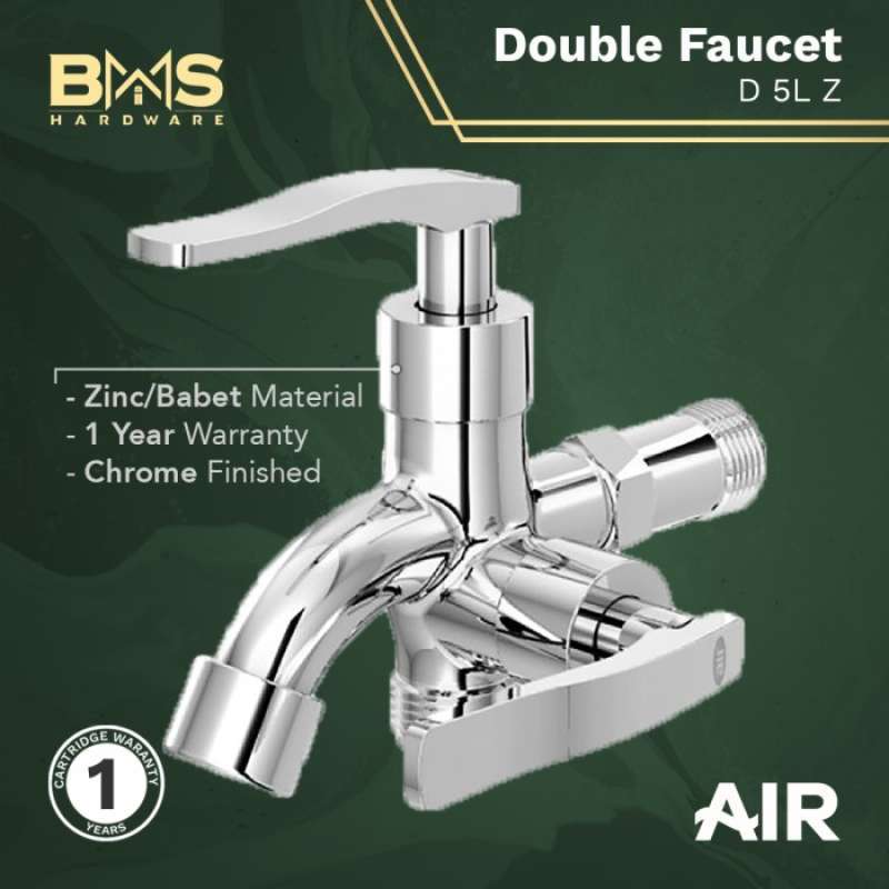 Promo Air Double Wall Faucet Kran Air Dingin Cabang Kran Dobel D 5L Z ...